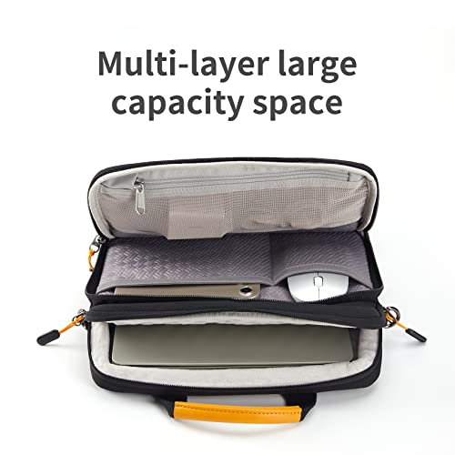 Omnpak 12.9 inch iPad Bag Tablet Sleeve Bag Carrying Case Tablet Shoulder Bag with Storage Pockets Fits iPad Pro 12.9 M2, iPad 10th/9th Generation, Surface Pro 7+/7/6/5/4/3