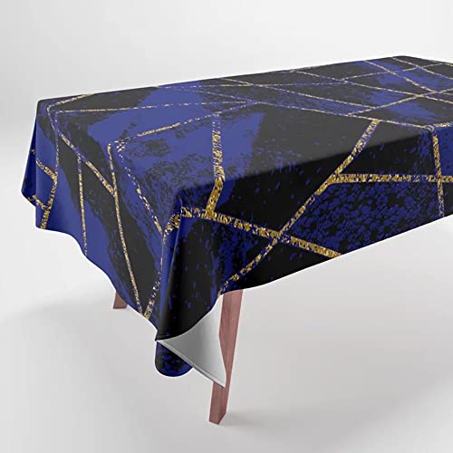 NUER Colorful Geometric Printed Tablecloths Home Decor Rectangular Party Tablecloths Stain Resistant Tablecloth Dust Cover A9 140x210cm