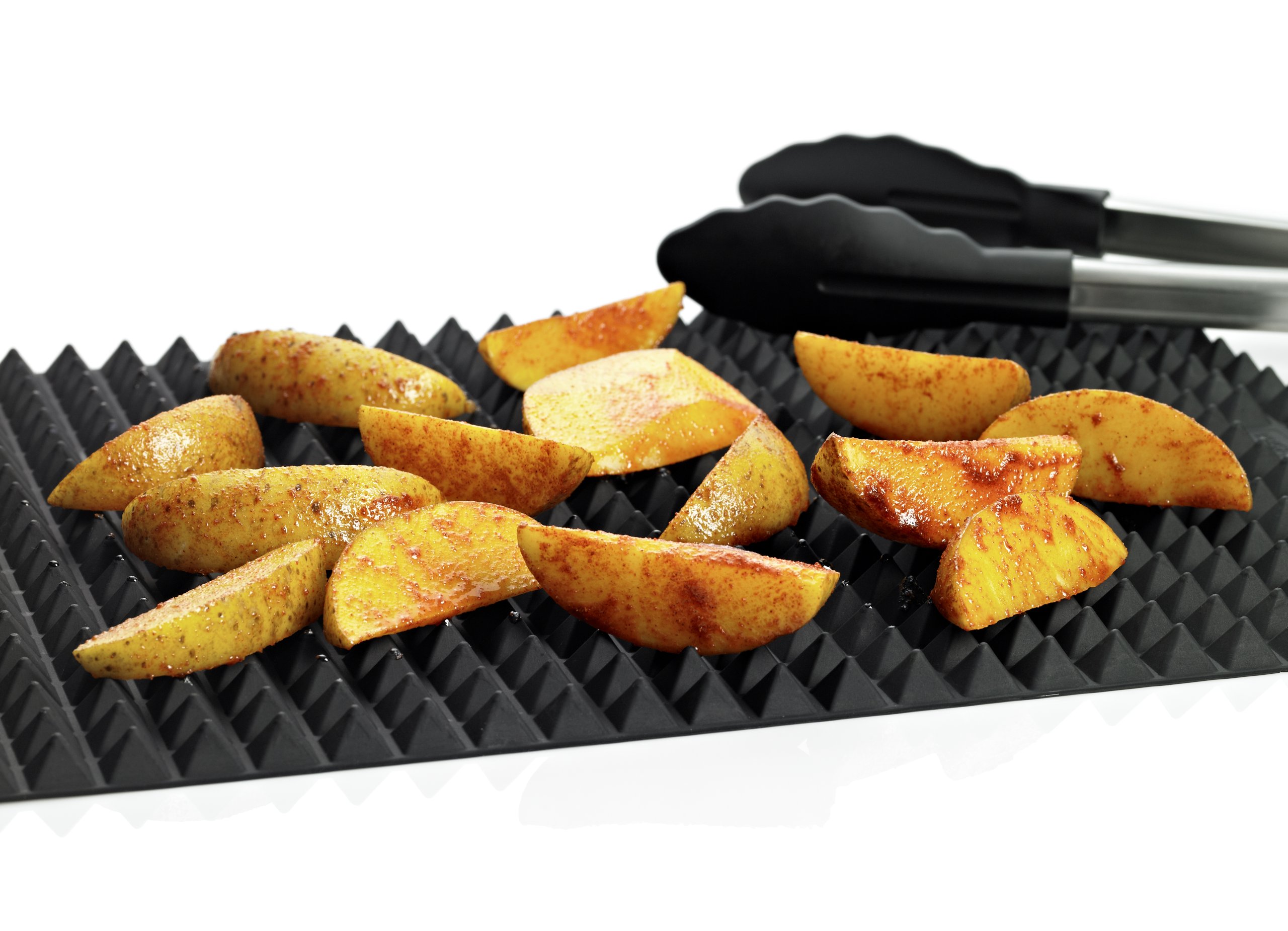 Lurch Germany Flexiform Fat-Reducing Pyramid Silicone Baking Mat 16.1 x 11.4 Inch - Black