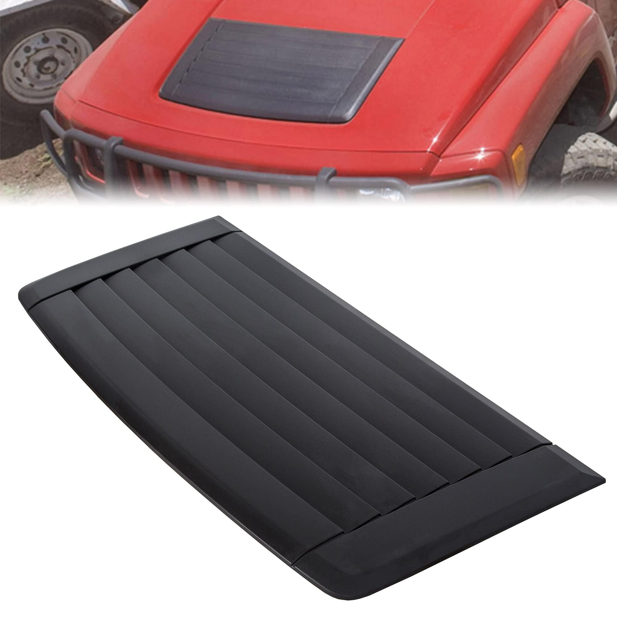 KUAFU Louver Hood Air Vent Grille Panel Compatible with 2006-2010 Hummer H3 - Replace for Part Number GM 20880500