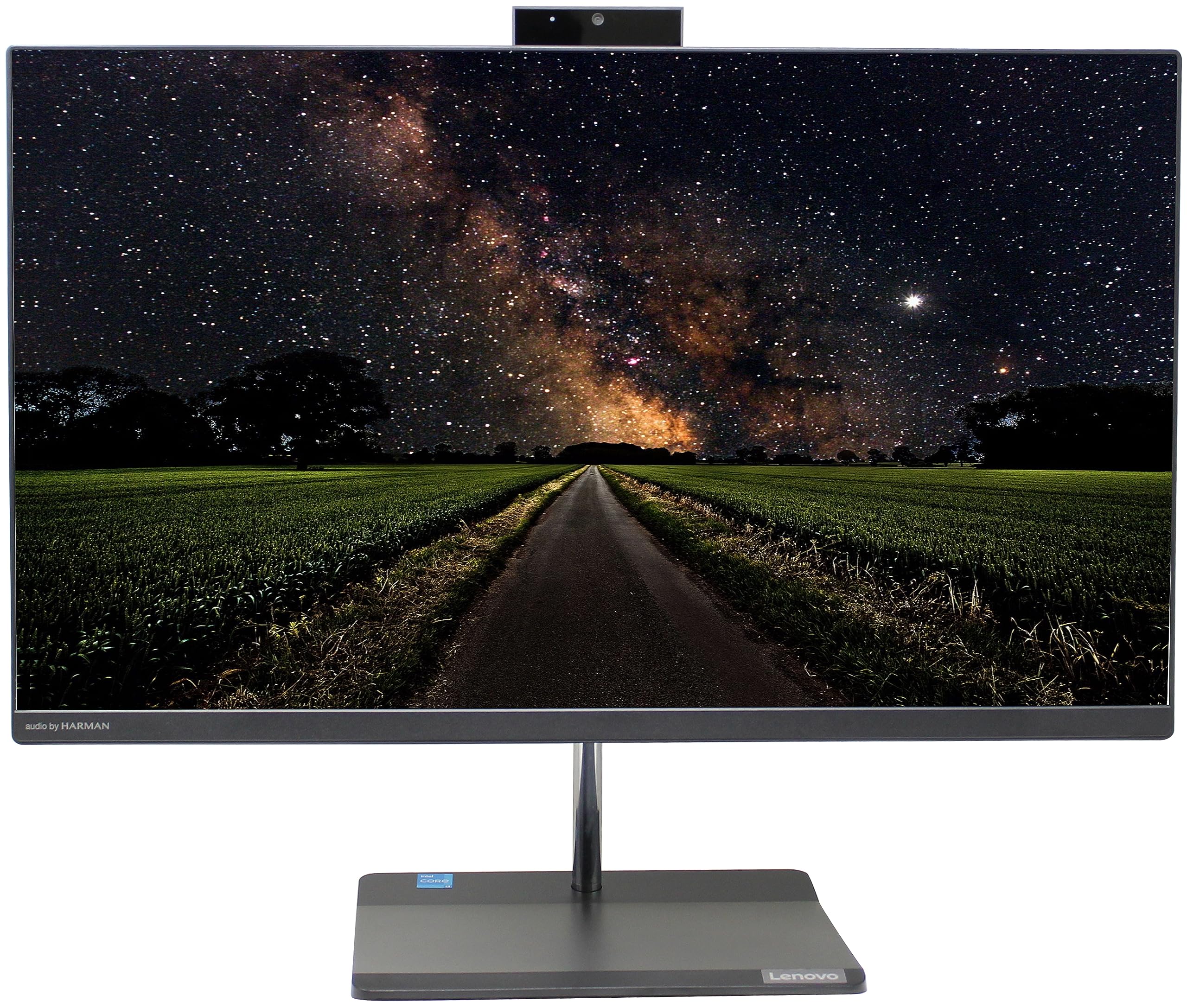 Lenovo V30a All-in-One 24" FHD AIO Desktop Computer, Intel i3-1115G4, 32GB RAM, 1TB NVMe SSD, DVDRW, USB 3, WiFi, Bluetooth, Webcam, Windows 11 Pro, Black AIO
