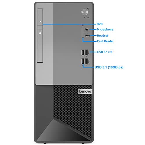 Lenovo V50t Tower Computer, Intel i7-11700KF, 64GB RAM, 2TB NVMe SSD, Nvidia K1200 4GB DDR5, DVD-RW, HDMI, VGA, AC Wi-Fi, Bluetooth, Windows 11 Pro