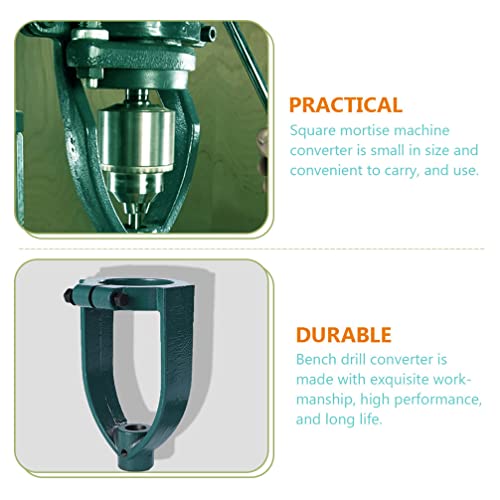 Operitacx Location Tool Square Tenon Converter Log Tenon Cutter Tenon Cutters For Log Furniture Bench Drill Square Hole Accessories Location Tool (65-53 reducer sleeve) Portable Drill Press