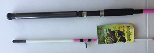 Kinghawk 2-Section Pink 8' Catfish Rod - 15-30 LB Line Weight/Spinning/Sale for 38.99 (New)
