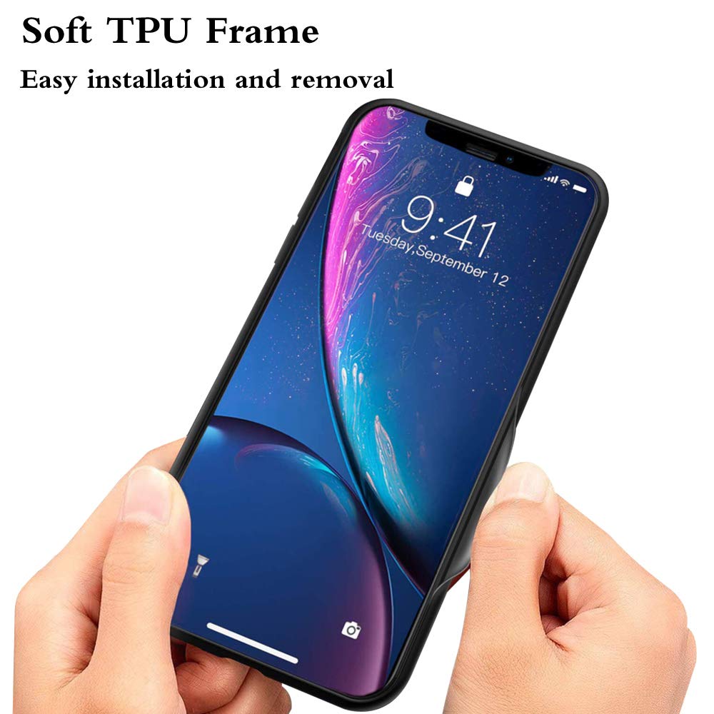 IStyleIShow Fashion Kawaii Starry Night Stitch Soft TPU for iPhone XR 6.1 Inch (2018) - Black