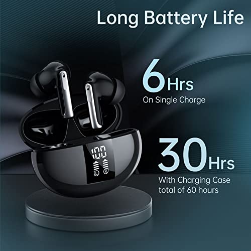 Wireless Earbuds Bluetooth 5.3, Noise Cancelling Earbuds Bluetooth Headphones, LED Power Display with Mic in-Ear Ear Buds with Charging Case Wireless Earbuds for iPhone/Samsung/Android Phone Earpods