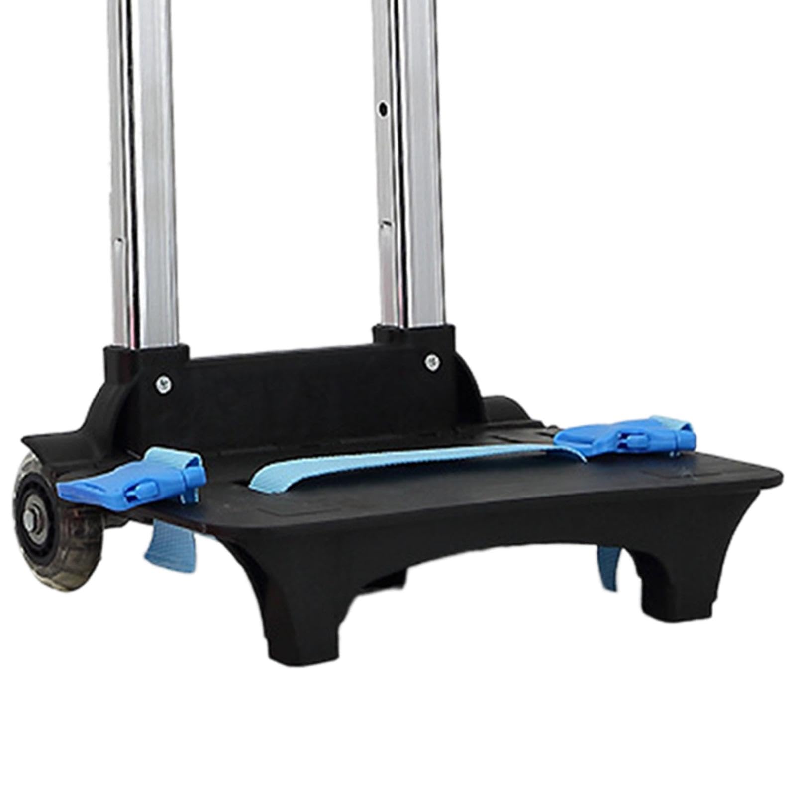 predolo Backpack Hand Truck, Backpack Trolley, Foldable with Luggage Strap Wheeled Hand Trolley, Folding Trolley Cart, for Shopping, 2 Wheel Dark Blue