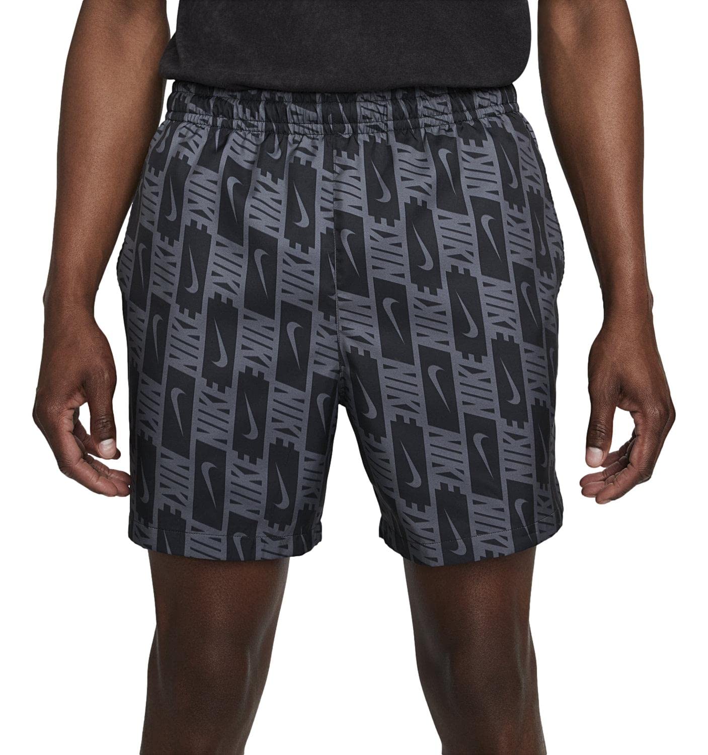 Nike NSW Woven Flow Shorts (Small, Black/Dark Grey/White)