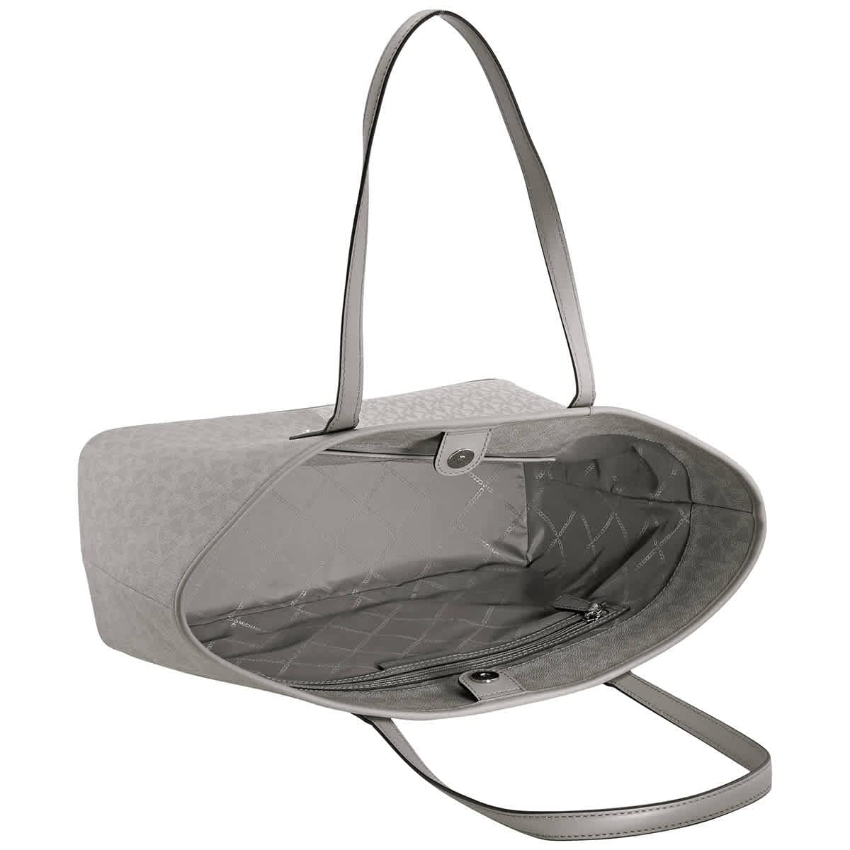 Michael Kors Carter Large Open Tote Aluminum/Pearl Gray One Size