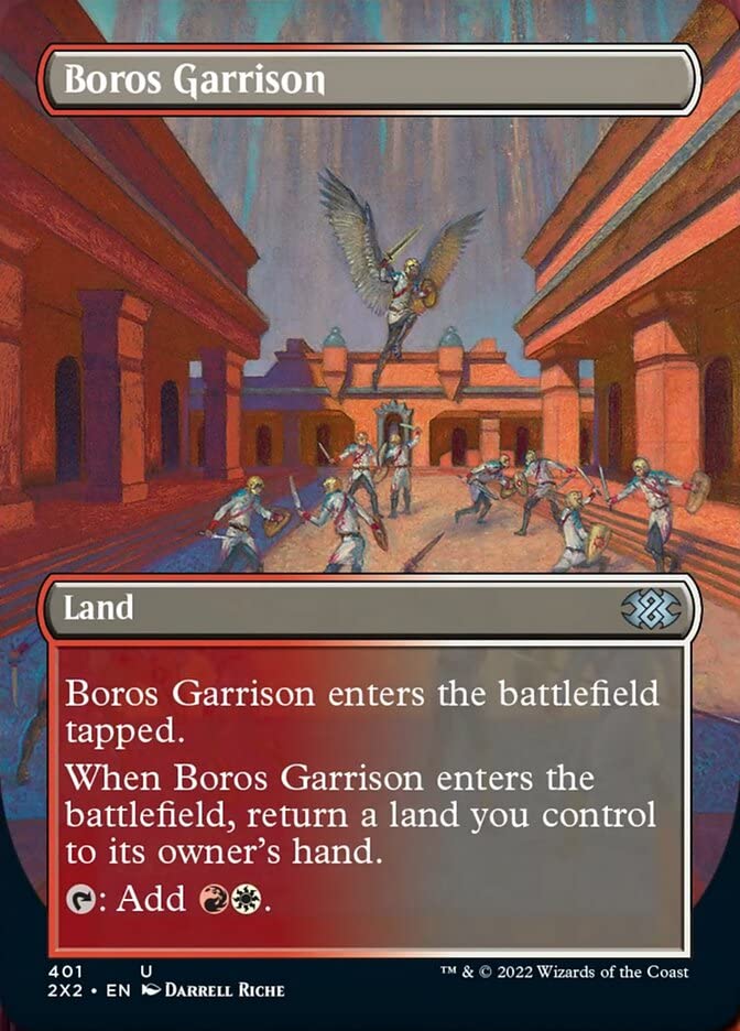 Magic: the Gathering - Boros Garrison (401) - Borderless - Double Masters 2022