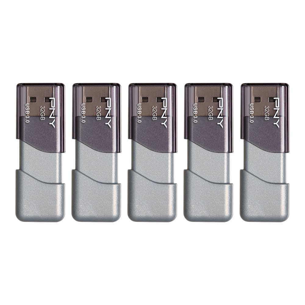 PNY 32GB Turbo Attache 3 USB 3.0 Flash Drive 5-Pack & SanDisk 32GB 3-Pack Ultra USB 3.0 Flash Drive 32GB (Pack of 3) - SDCZ48-032G-GAM46T