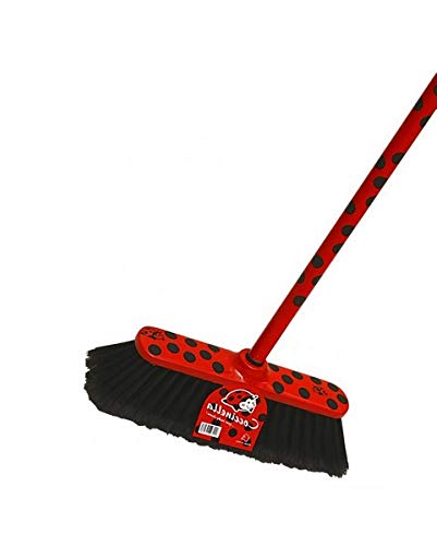 Italian Brooms from Italy- Coccinella Red and Black- Ladybug