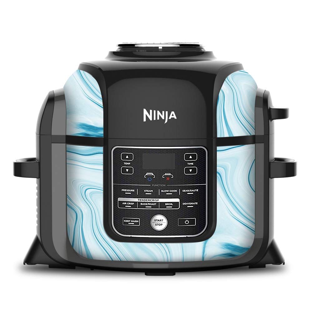 KRAFT'D Wrap for Ninja Foodi 6.5 Quart QT Accessories Cover Sticker | Wraps fit Ninja Foodi 6.5 Quart QT Mdl: OP302 107 | Blue Geode Swirl