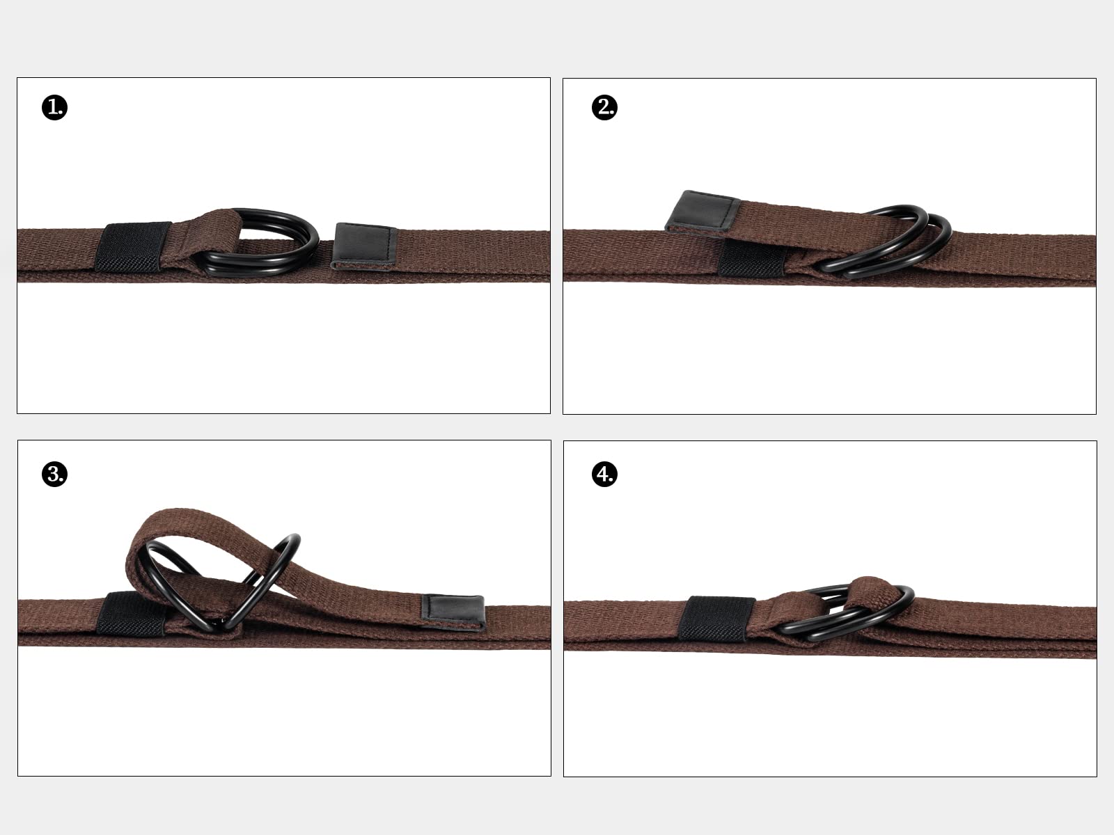 maikun Mens & Womens Canvas Belt with Black D-ring 1 1/2" Wide Extra Long Black, 110cm long, for waist size 31-35''