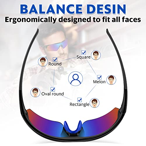 Pokiiulk 6 Pack Safety Glasses for Men Women, Saftey Glasses ANSI Z87.1+ UV Protection Impact Resistant Saftey Goggles Protective Eyewear