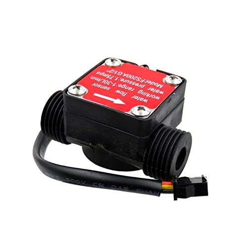 ROFEI 1/4" 1/2" 3/4" Gear Flowmeter Flow Sensor Milk Oil Flow Meter Flow Sensor Switch for Viscous Liquid DC3.5~24V (Size : 1/4")