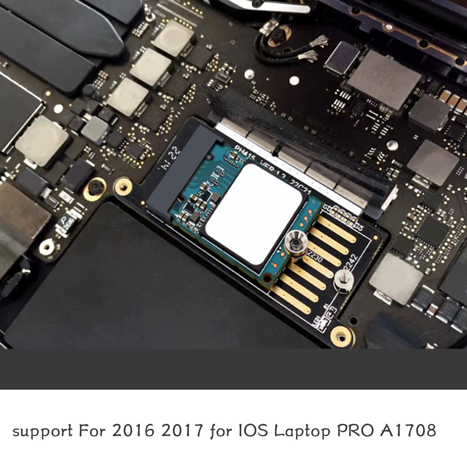 Qinlorgo M.2 NVME SSD Convert Adapter, Replace Accessories Lightweight SSD Riser Card for Notebook Computer
