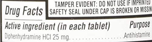 Kirkland Signature Allergy Medicine Diphenhydramine 25 Mg 600 Count (Pack of 2)