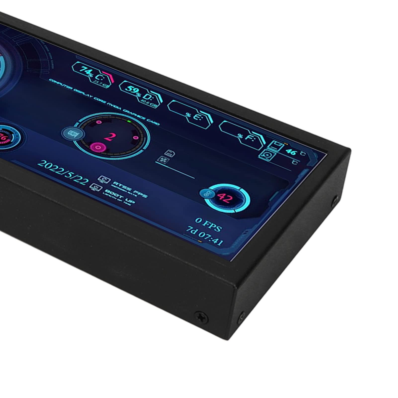 Rengu 8.8 Inch IPS Display, Multifunctional Chassis Secondary Screen for Computer