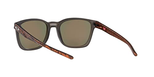 Oakley Men's OO9018 Ojector Square Sunglasses, Matte Grey Smoke/Prizm Ruby, 55 mm