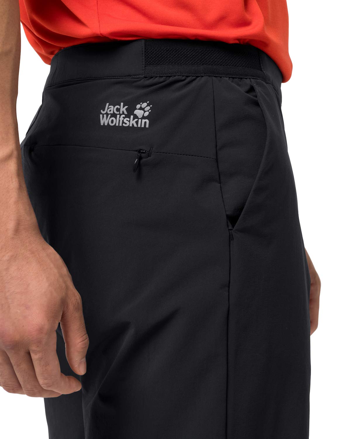 Jack Wolfskin Mens Jwp Shorts M, Black, L