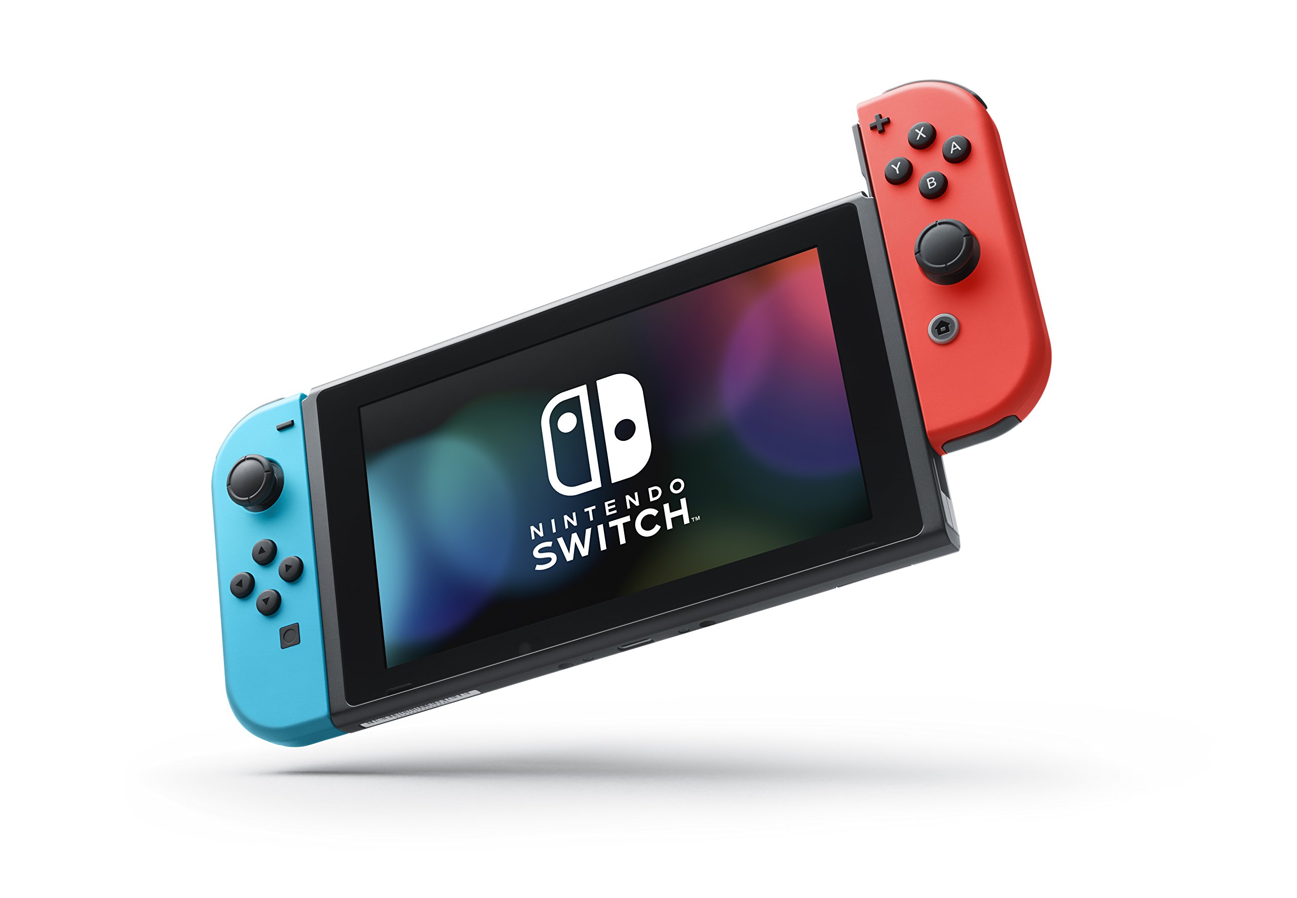 Nintendo Switch w/ Neon Blue & Neon Red Joy-Con + Mario Kart 8 Deluxe (Full Game Download) + 3 Month Switch Online Individual Membership (Renewed)