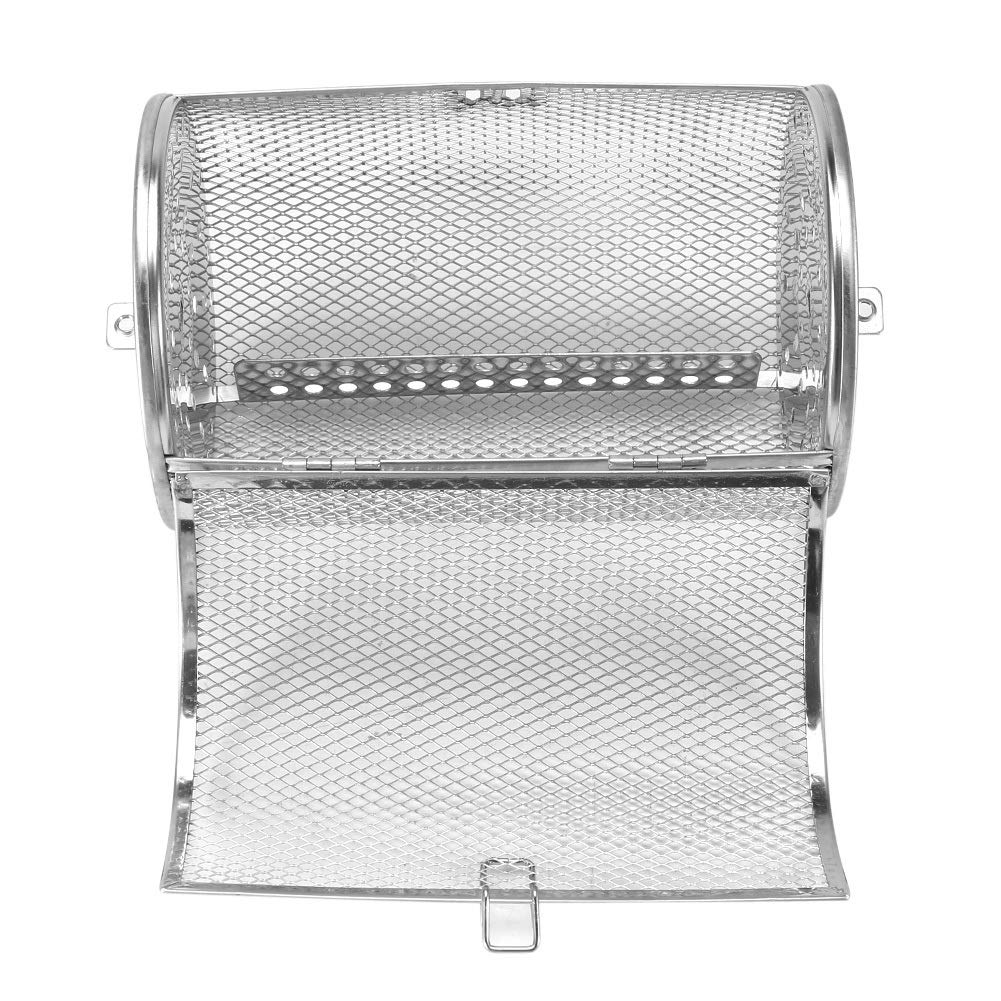 Oven Basket, Stainless Steel Bakeware Oven Roast Baking Nuts Beans Peanut Basket BBQ Grill (12 * 18cm)