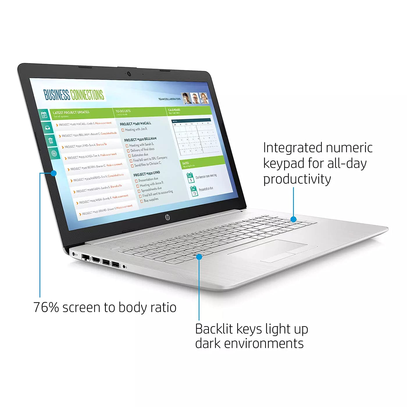 Newest HP 17.3" HD+ Touchscreen Laptop, Intel Quad-Core i5-1035G1 Processor, 32GB Memory, 1TB SSD, DVD-RW, Webcam, Numeric Keypad, WiFi, HDMI, Windows 10, Silver (Renewed)