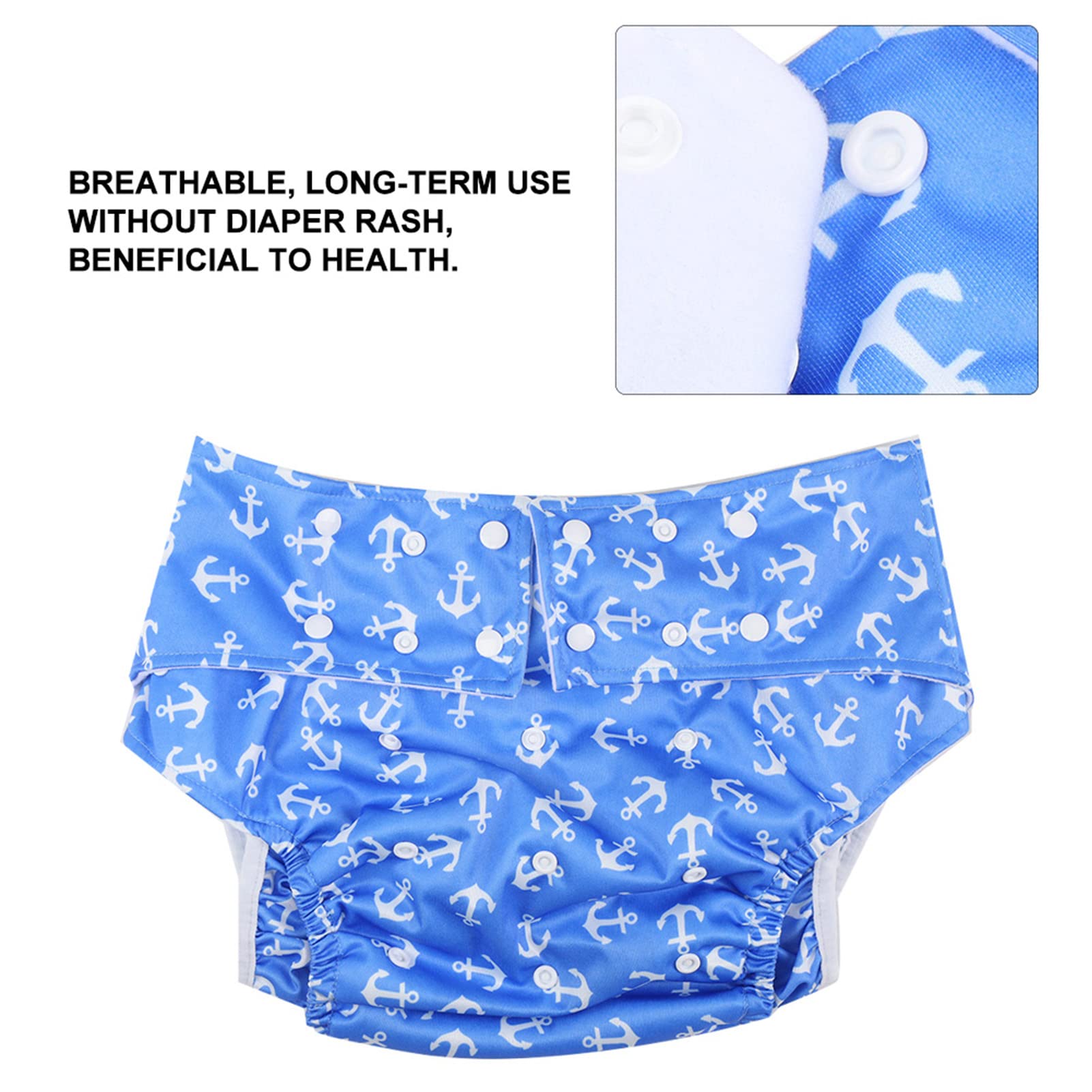 Reusable Adult Diaper, Adult Diapers Men Cloth Diaper Reusable Washable Adjustable Large Diaper Adjustable Diaper Cloth(Z7)