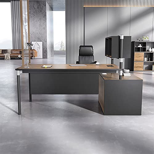 JIMEOG Office Furniture Desk Staff Table and Chair Combination Computer Office Table Single Simple (Color : E)