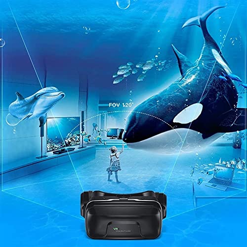 MXJCC VR Headset with Controller, Adjustable Lenses & Speakers from Valve 2160 x 2160 LCD Panels, for Gaming, Ergonomic Design