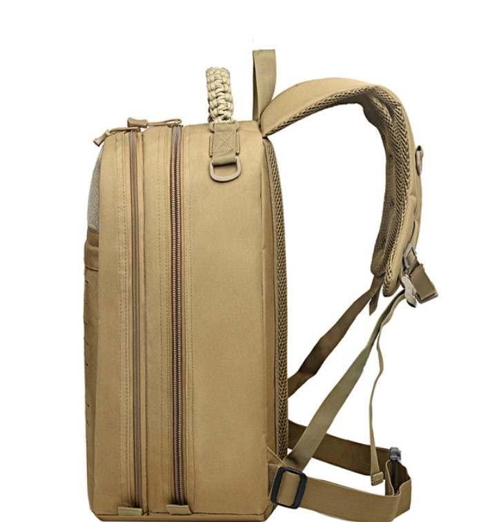 JNEPro Daypack | 25L Laser Cut MOLLE Hiking Backpack | Daypack | Black | Army Green | Tan (Army Green)
