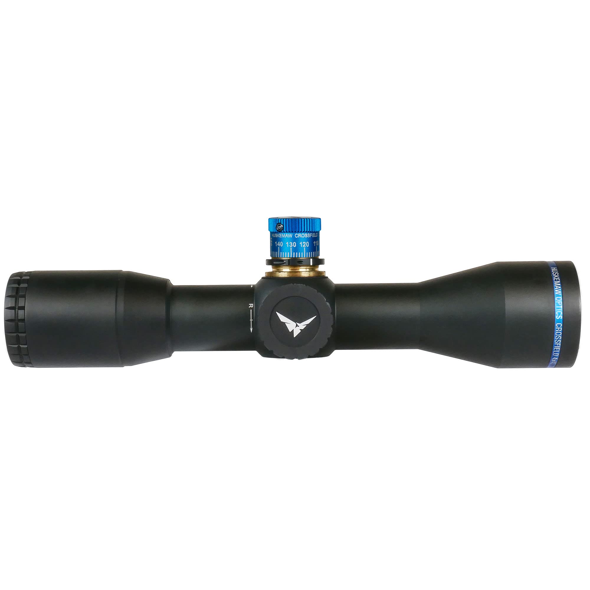 Huskemaw Crossfield 4x40 Fixed Power 30mm Tube Diameter Crossbow Scope w/Arrow Drop Compensator Turret