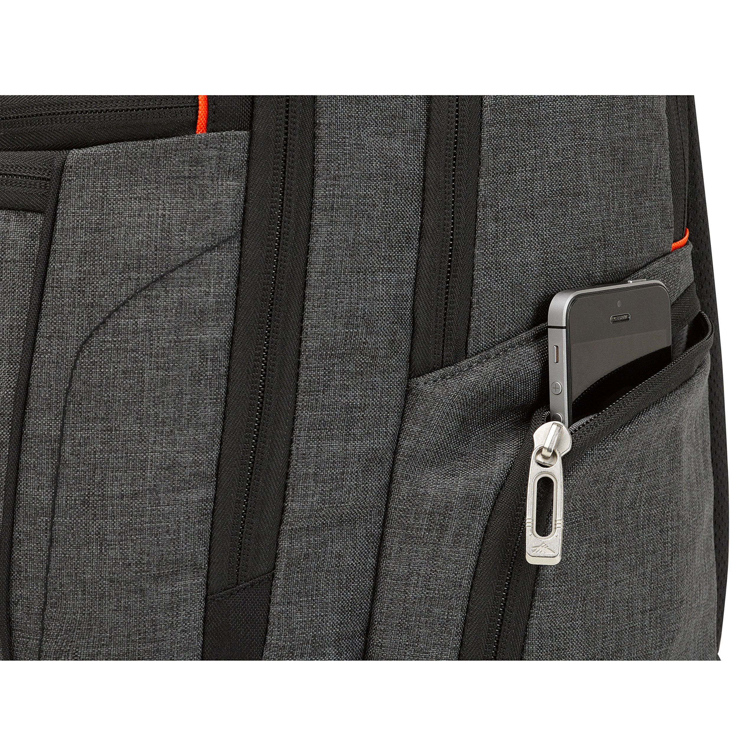 High Sierra Endeavor Business Elite Laptop Backpack, Mercury Heather, One Size