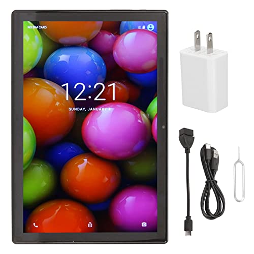 Pomya 10.1 Inch Tablet, 2.4G 5G WiFi Dual Band Calling Tablet for 11, 1960x1080 IPS HD Tablet, 8 Core CPU Dual Cameras PC Tablet for Movie, Game, Video