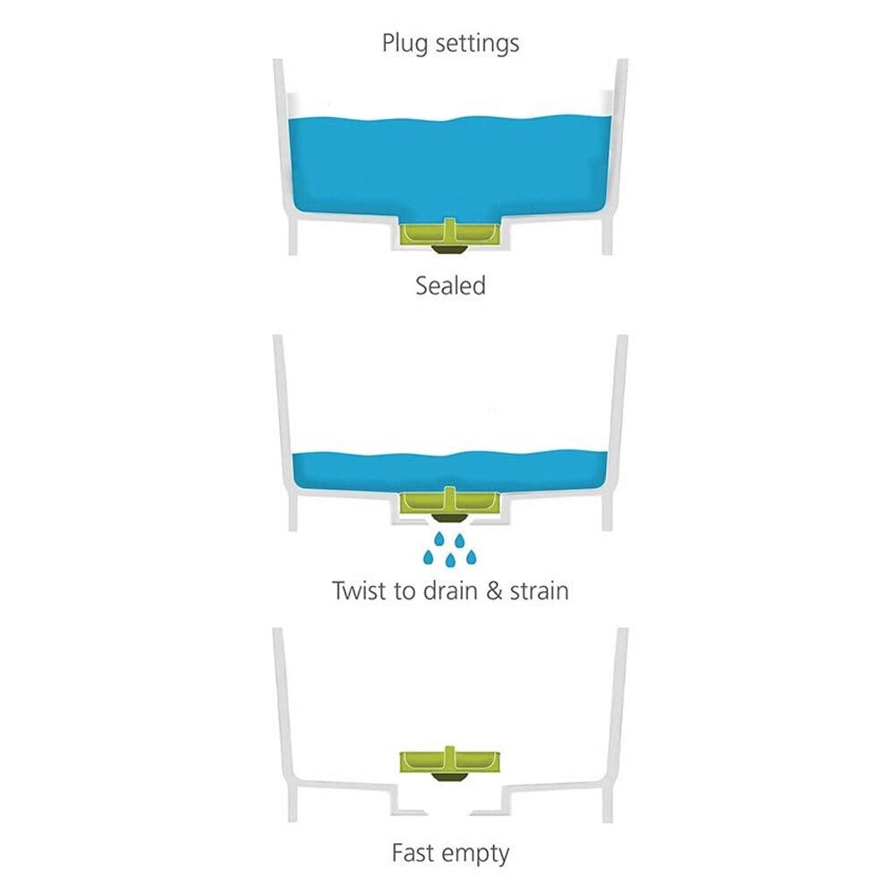 Joseph Joseph 85179 Wash&Drain Washing-up Bowl-Editions (Sky)