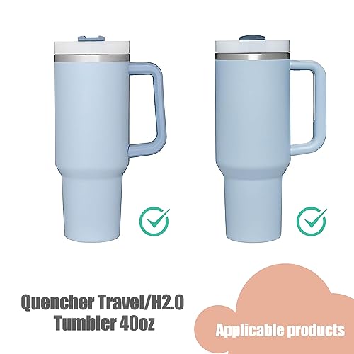 Snack Ring for Stanley Cup 40 oz with Handle, Snack Container for Stanley Tumbler 40 oz, 4 Compartment Reusable Snack Platters for Stanley Quencher Adventure