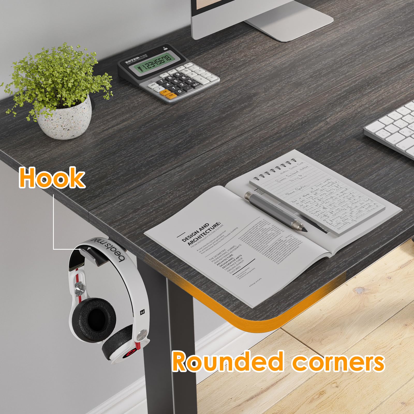 STARY Electric Standing Desk with Memory Preset 48 x 24 Inches Sit Stand up Desk Adjustable Height Desk Home Office Computer Workstation