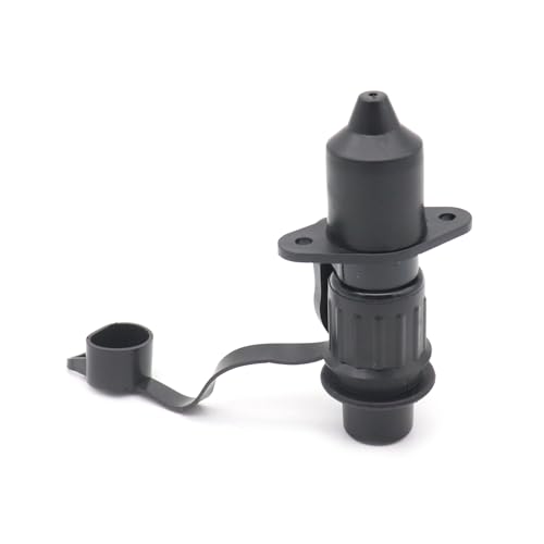 Osdhezcn 3 Trailer Plug Adapter 3 Pin Trailer Plug Trailer Connector Trailer Plug 3 Pin Plug Adapter Trailer Connector Vehicle-Side 3-pin Flat Trailer Wiring Harness Connector Dust Cover