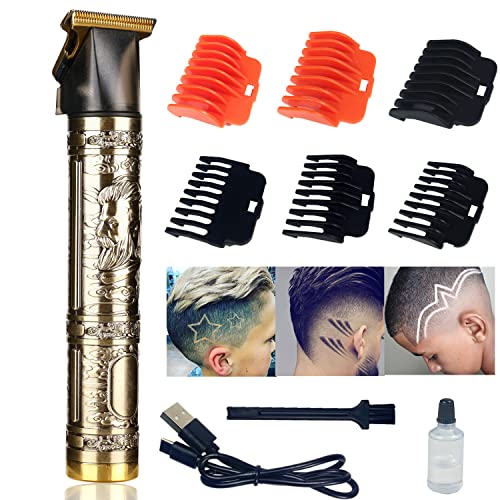 MIYUTU Hair Clippers for Men, Electric Cordless T Blade Trimmers for Barbers, Beard Trimmer Shaver Hair Cutting Kit