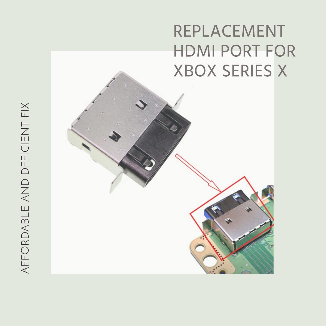 PHONSUN Replacement HDMI Port Socket Interface Connector Repair Part for Xbox Series X (XSX) Console