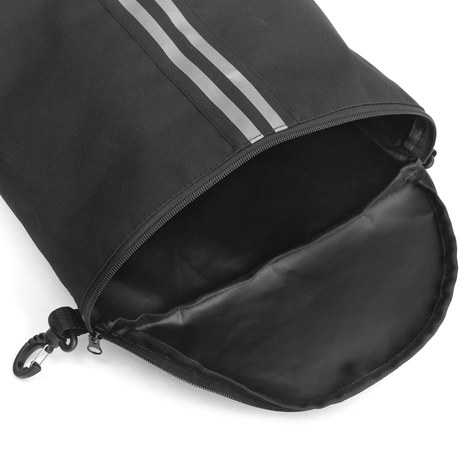 LIXADA Kayak Deck Bag SUP Deck Zipperd Pouch with Swivel Snaphooks Kayak Dry Bag Deck Bag for SUPs and Kayaks, Black