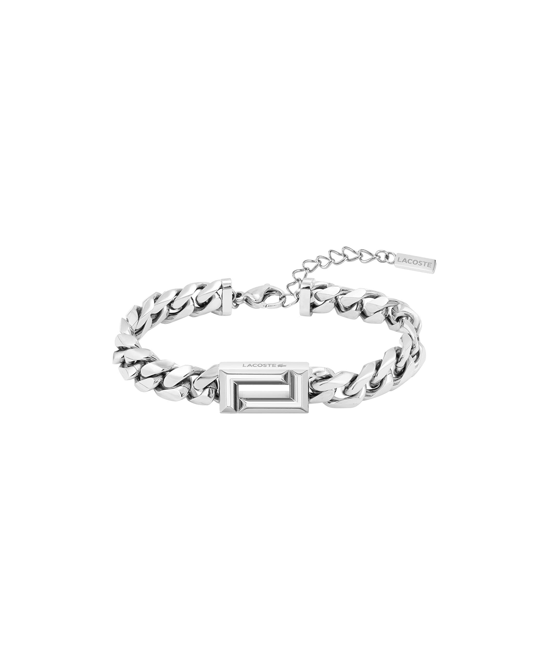 Lacoste 2040069 Jewelry Fundament Women's Stainless Steel Chain Bracelet Color: Silver