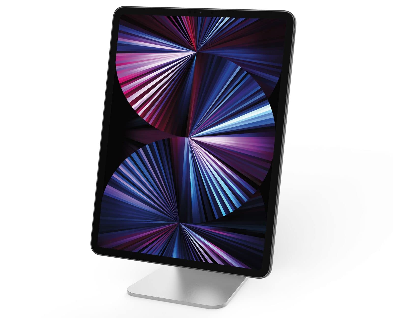 POUT E11 - Magnetic iPad Stand - Adjustable 360° Rotation Landscape/Portrait Portable Holder - Compatible w/Apple iPad Pro 12.9" 3rd/4th/5th/6th Gen