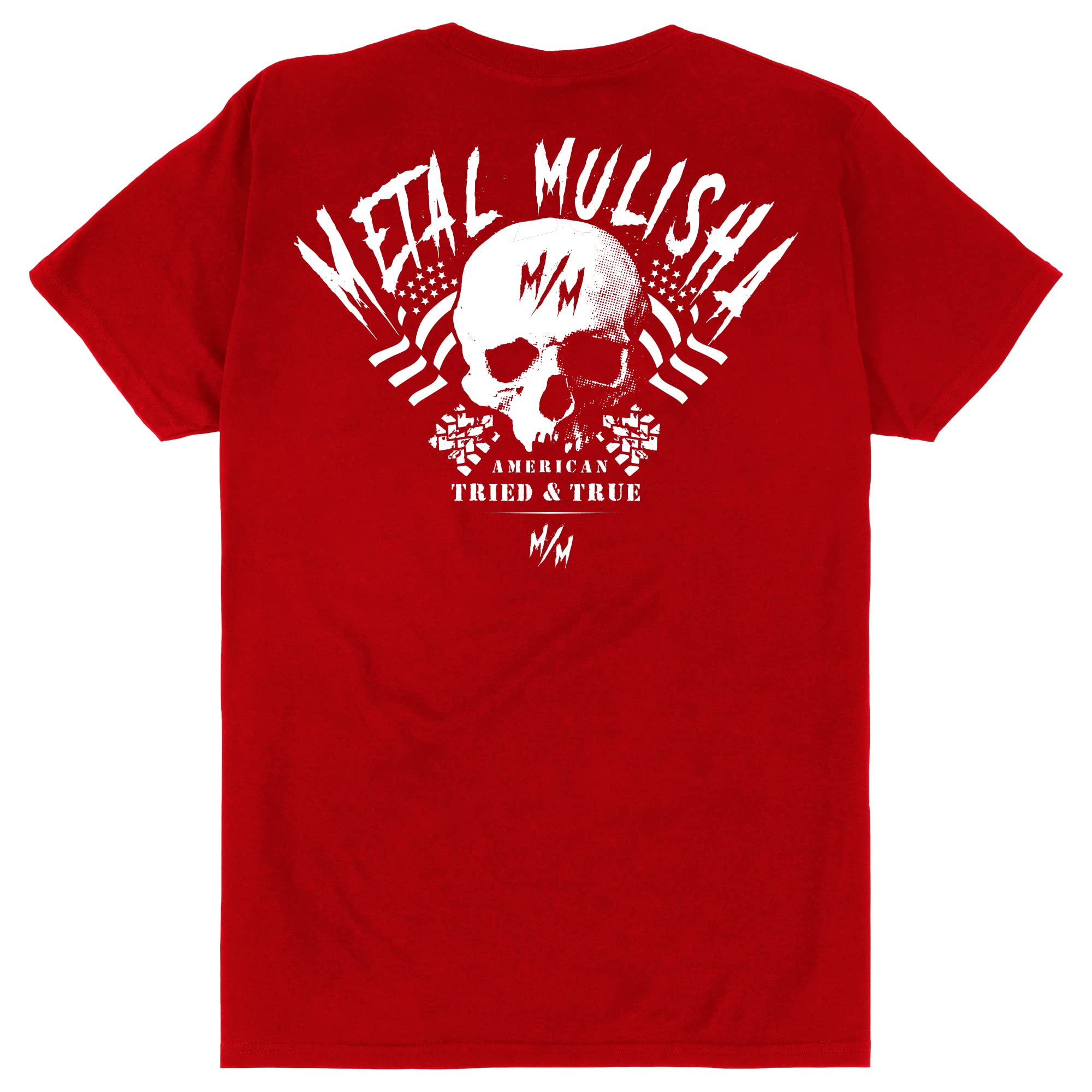 Metal Mulisha Mens Tried & True T-Shirt, Red, Extra Large