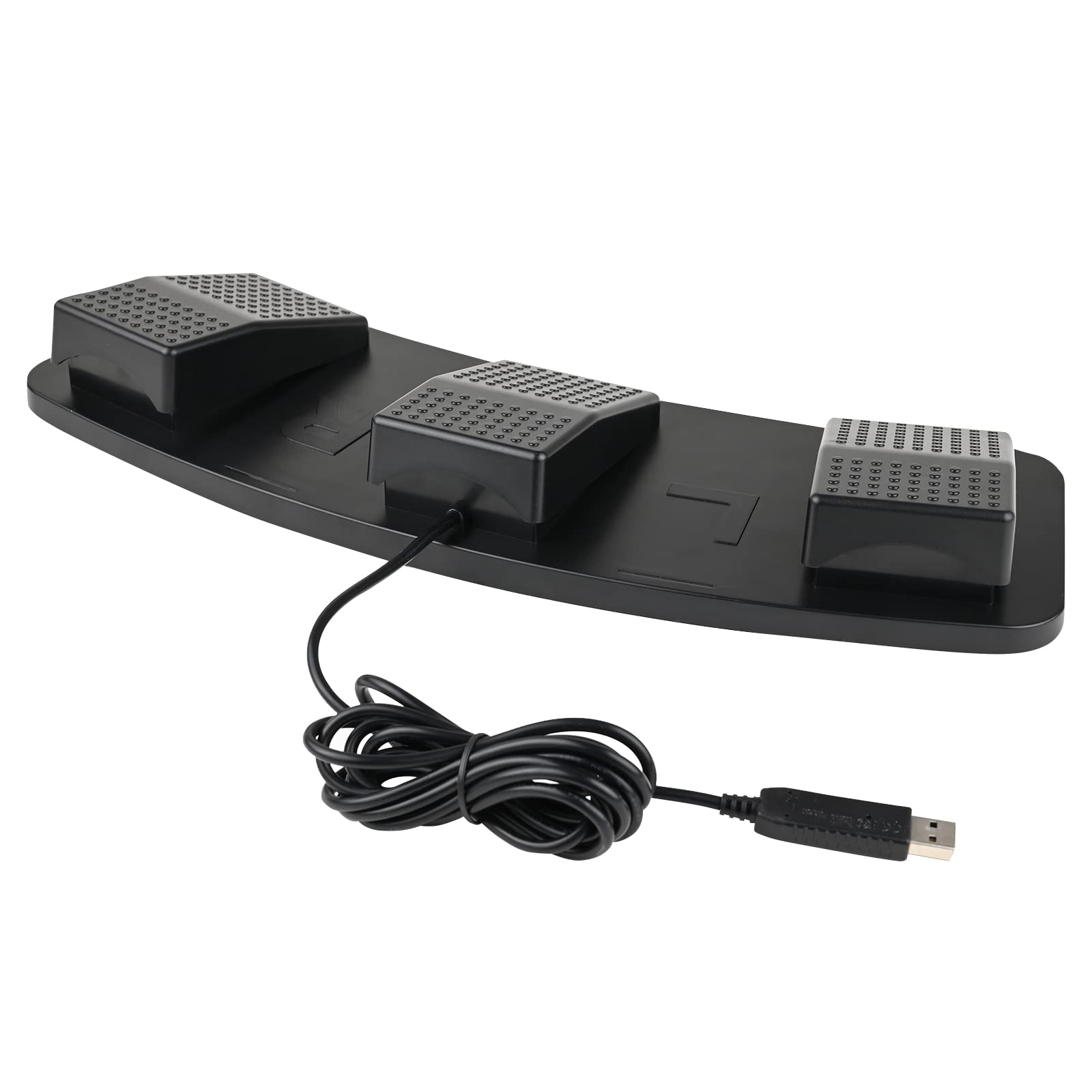 Powboro USB Foot Pedal PC Triple 3 Keys Foot Control Switch Keyboard HID Programmable Shortcut Hotkey Mouse Action for Video Game Discord