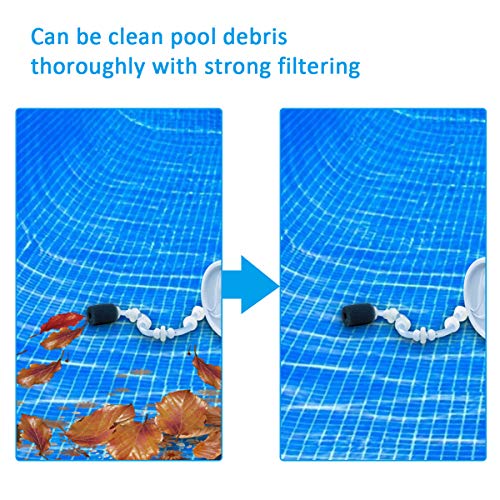 Pool Sweep Hose Tail Scrubber Replacement for Polaris, CoiTek High Density 12 Pack Pool Cleaner Sweep Hose Scrubber Replacement Fits for Polaris 180, 280, 360, 380, 480, 3900 Pool Filter Cleaner Parts