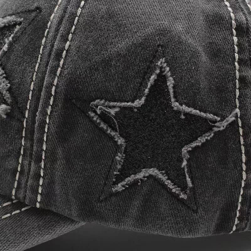 XPONNI Y2k Hats Y2K Cap Grunge Accessories Slouchy Hats for Women Y2k Clothes Y2k Aesthetic Hats (Black,One Size)