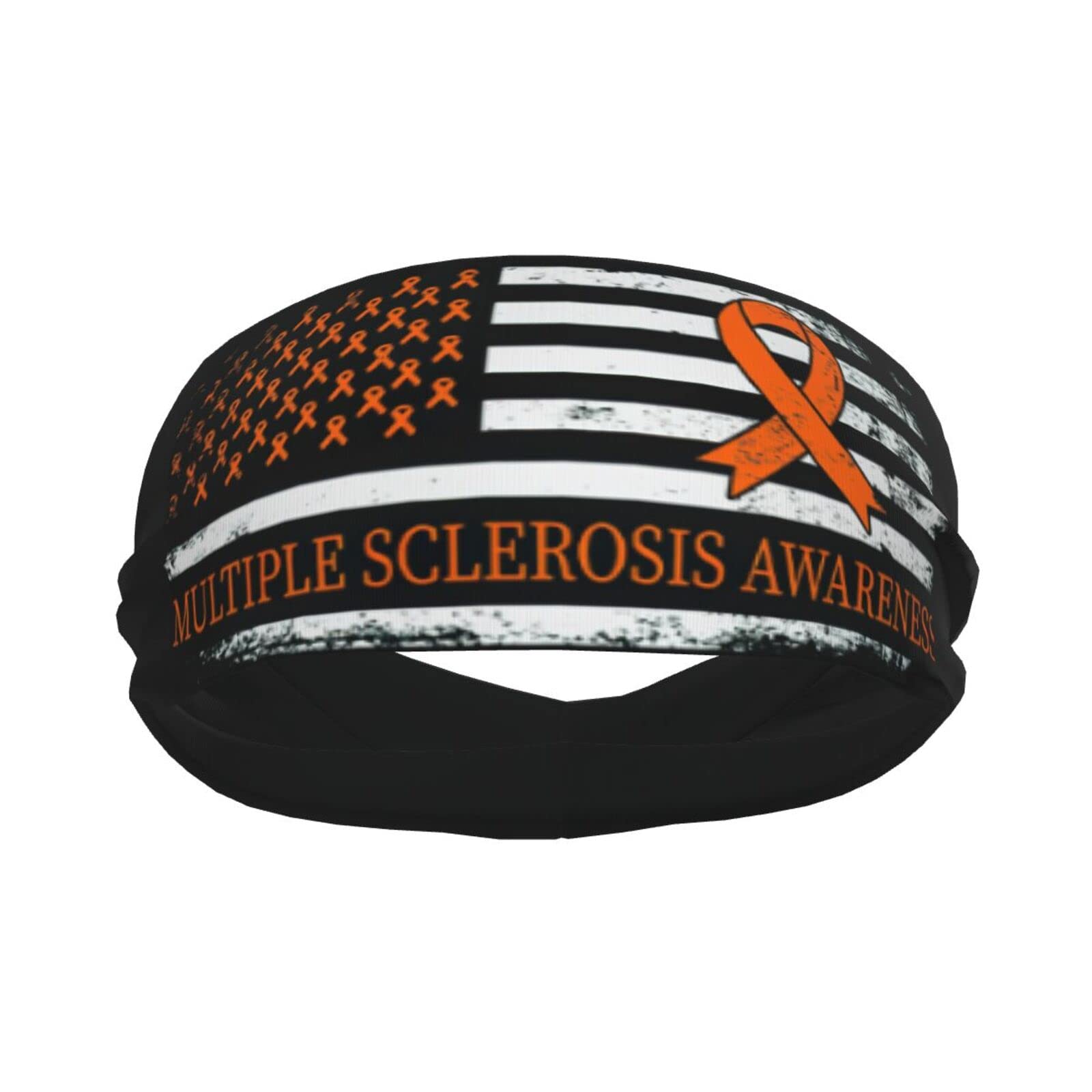 Multiple Sclerosis Ms Awareness Fitness Exercise Headband Unisex Yoga Non-Slip Quick-Drying Fitness Headband