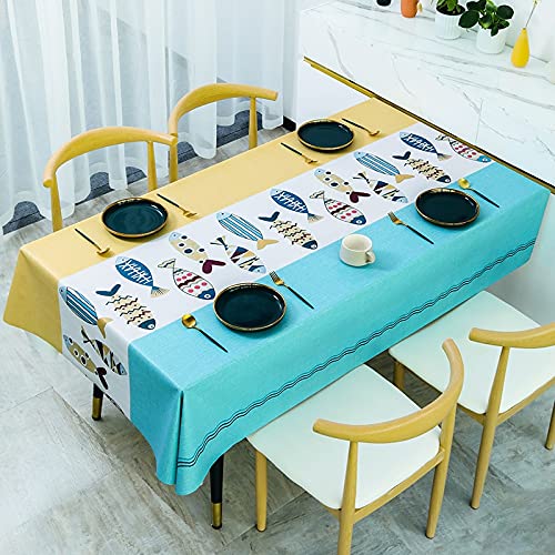 MLQL Flower Printing Rectangular Tablecloth for Table Wedding Decoration Waterproof Dining Coffee Table Cover Manteles Table A8 140x210cm